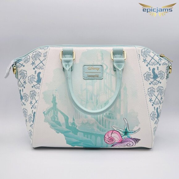 Loungefly | Bags | Loungefly Disney The Little Mermaid Blue Watercolor ...